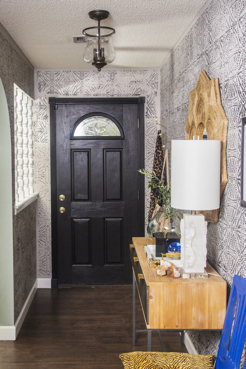 Bold, Eclectic Entryway and Hallway - Whitney J Decor