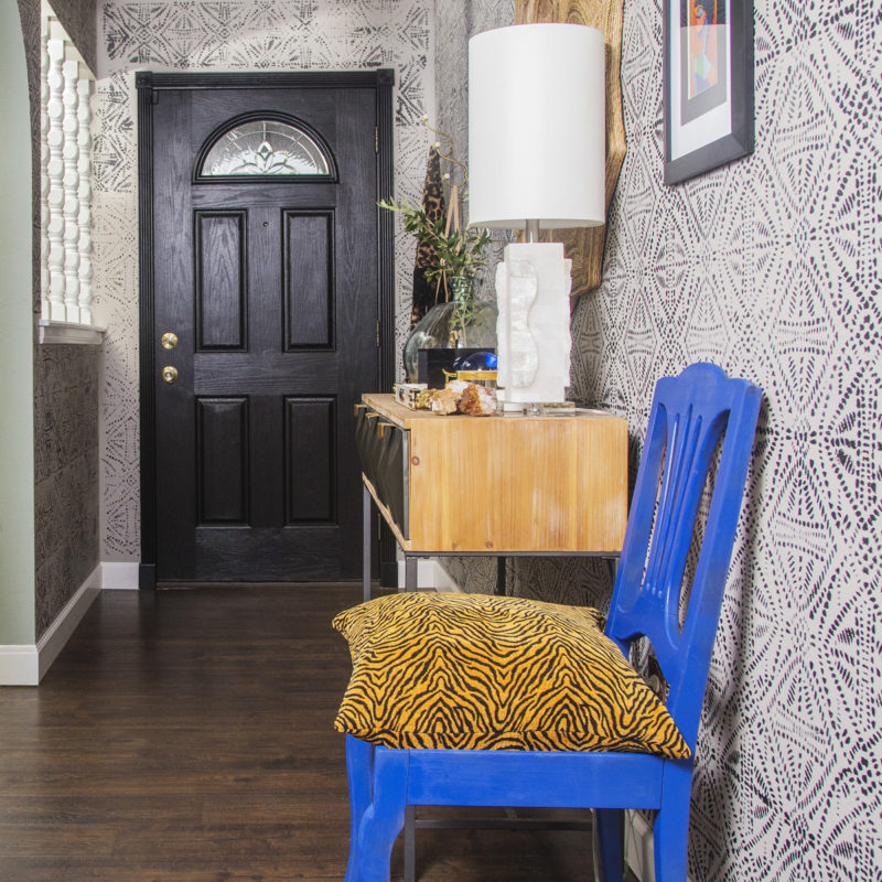 Bold, Eclectic Entryway and Hallway - Whitney J Decor